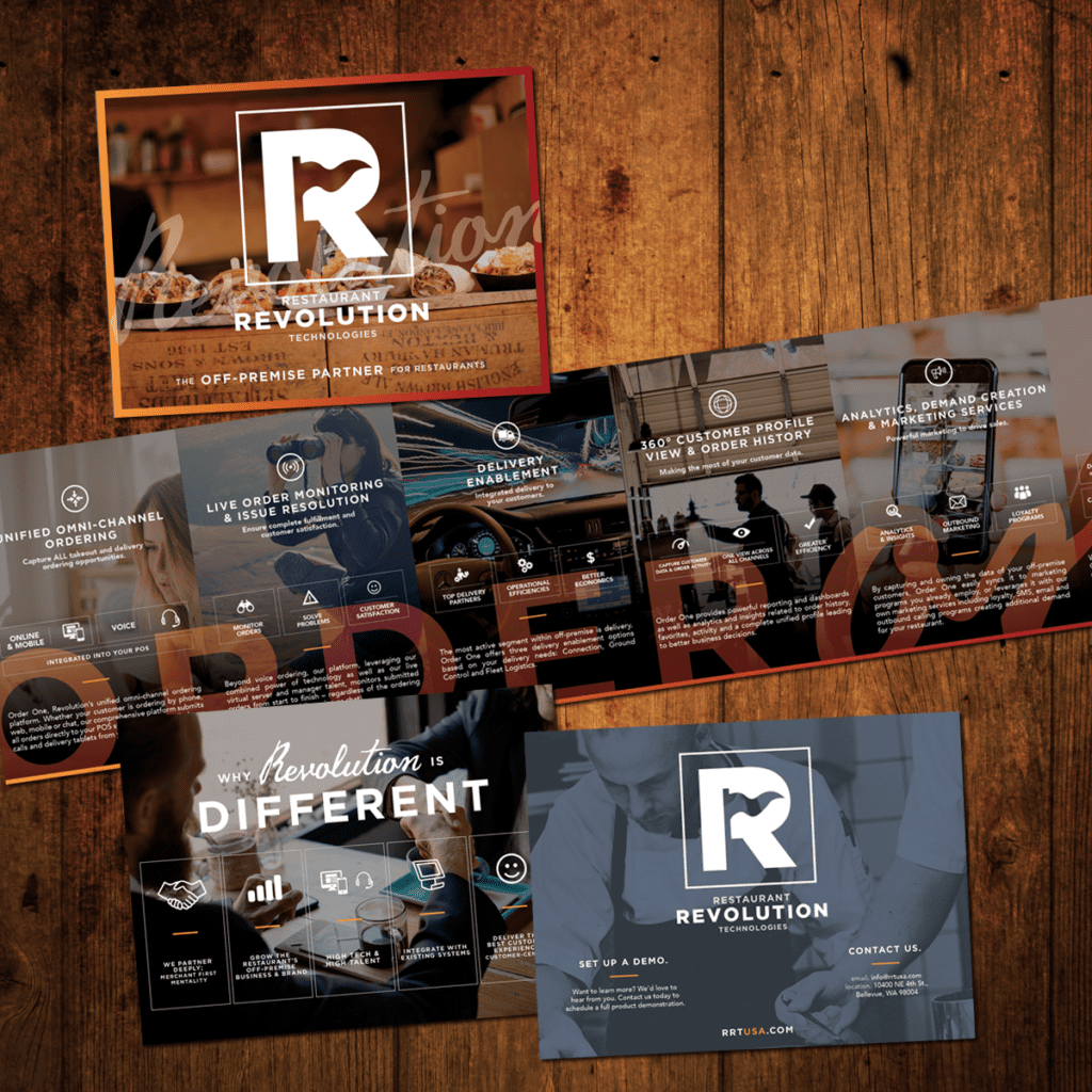 Restaurant Revolution Technology Tri-Fold Brochure | John Wolfe Compton