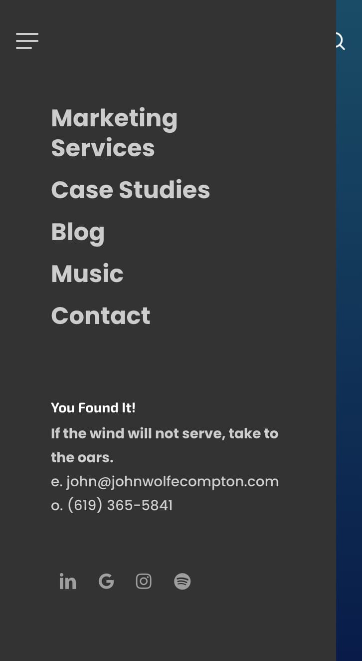 Salient Theme: How to Create a Mobile Only Navigation Menu | John Wolfe Compton